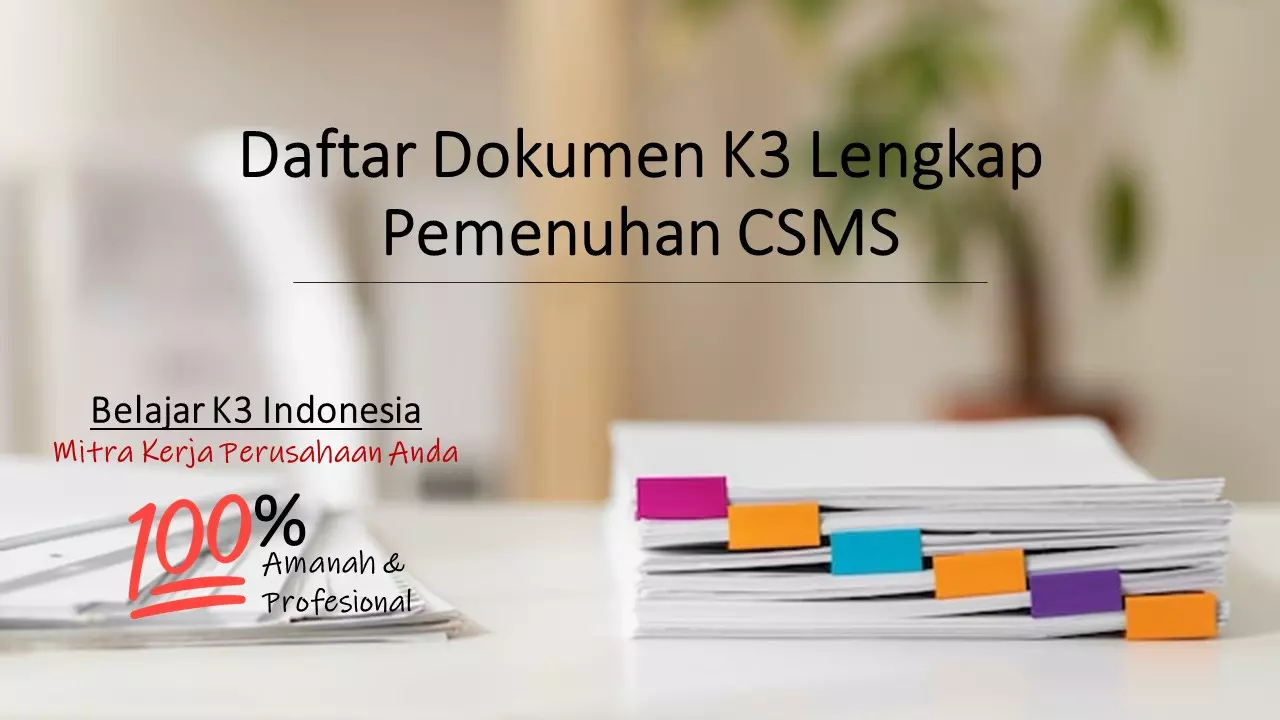 Daftar Lengkap Dokumen CSMS